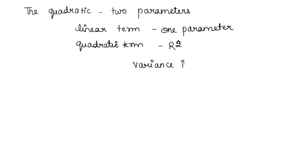SOLVED: -RA i The coefficient of determination R2 cannot be used to ...