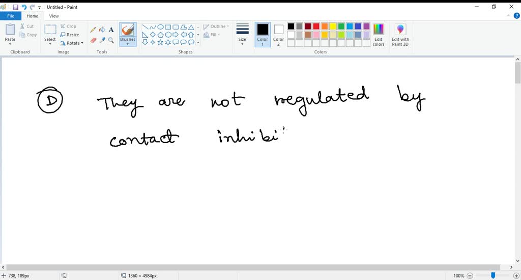 SOLVED: Which statement best describes cancer cells? A. They grow as a ...