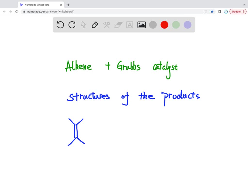 SOLVED: 'Grubbs alkene metathesis is an important chemical reaction for ...