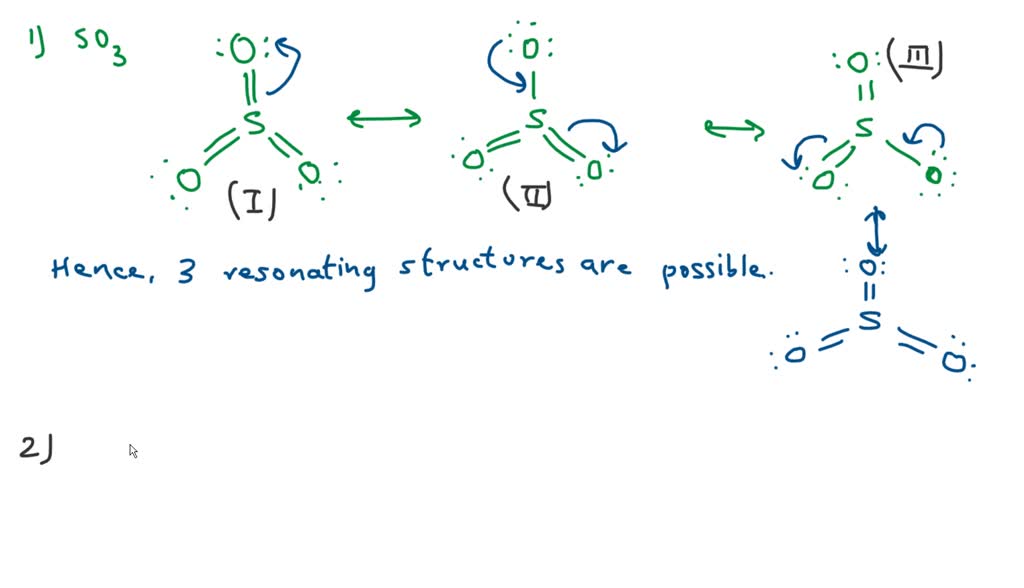 Resonance Structures So2 So3 No2 So3 2 Nitrite