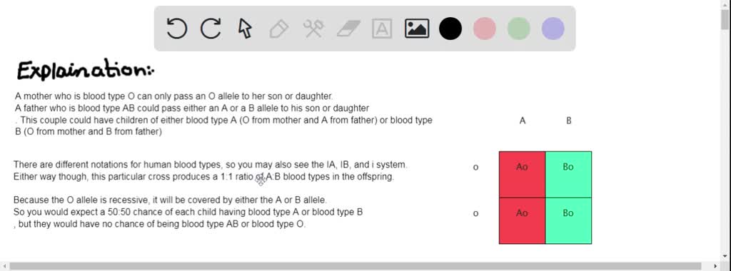 SOLVED: pretend that drake is homozygous for the type B and Nicki Minaj ...