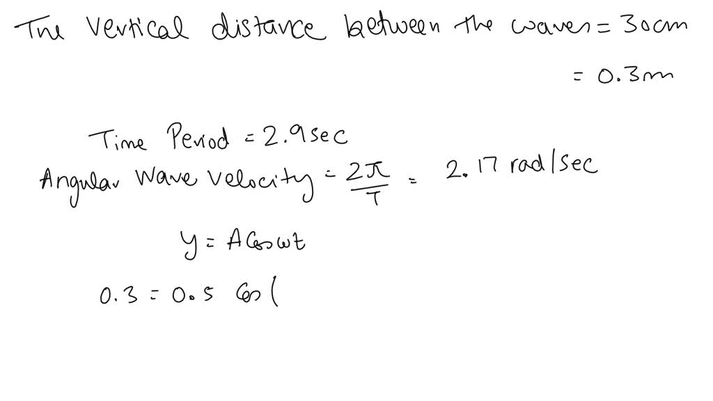 SOLVED: A boat bobbing up and down on the water as waves pass ...