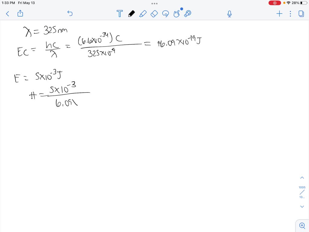 SOLVED: Light of frequency has an associated energy E = hv. Here, E is ...