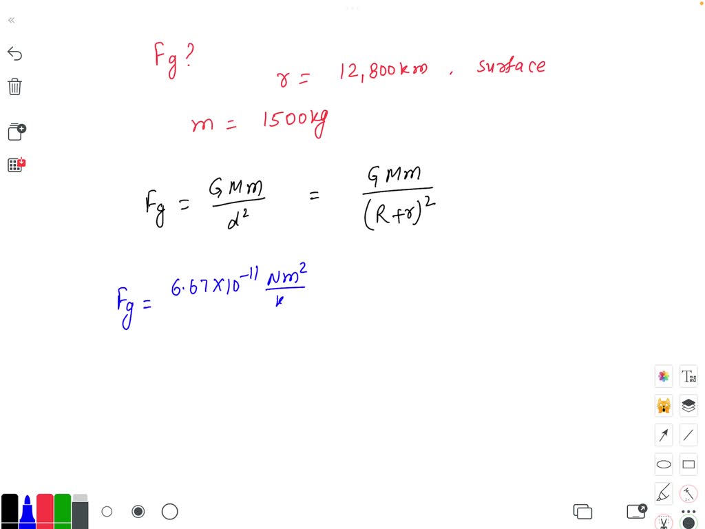 SOLVED Calculate The Force Of Earth s Gravity On A Spacecraft 12 800
