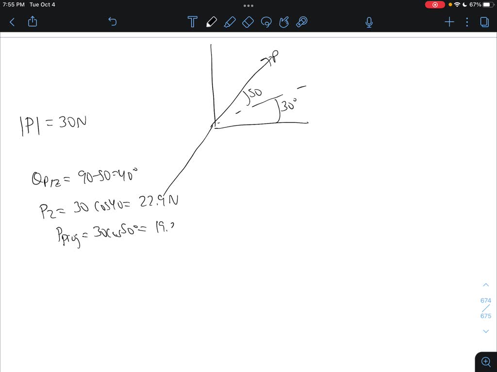 SOLVED: 1.40 Obtain the rectangular representation of the force 𝐏 ...