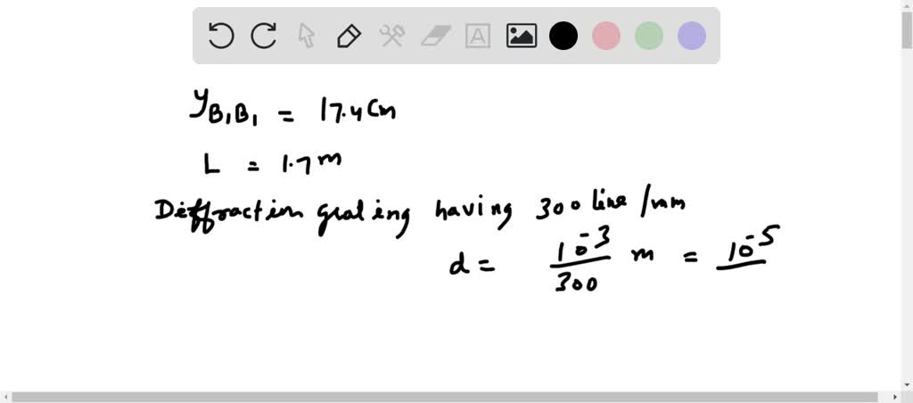 SOLVED: Suppose the interference pattern shown in the figure below is ...