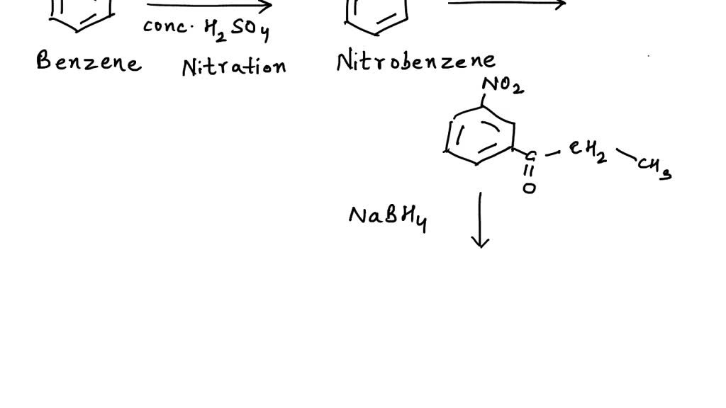 SOLVED: Starting with benzene and any reagents you need, synthesize the ...