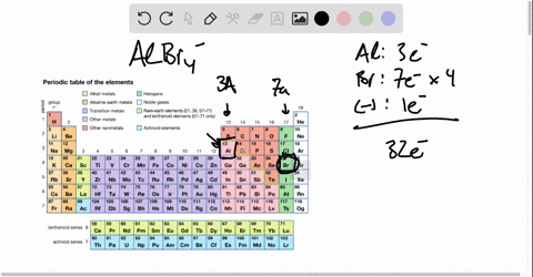 Draw a Lewis structure of the anion AlBr4 ^-and determine its geometry ...