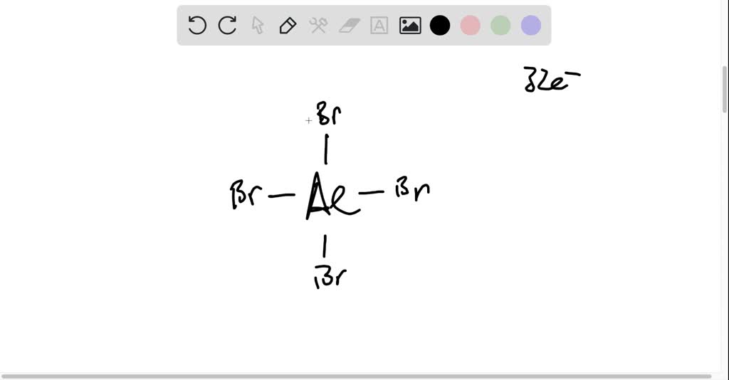 SOLVED: Draw a Lewis structure of the anion AlBr4 - and determine its ...