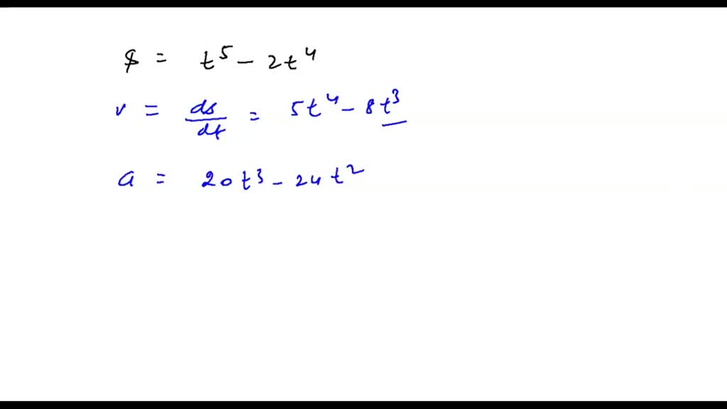 SOLVED: HWO6: Problem 7 Prev Up Next (1 pt) A particle moves along a straight Iine with equation ...
