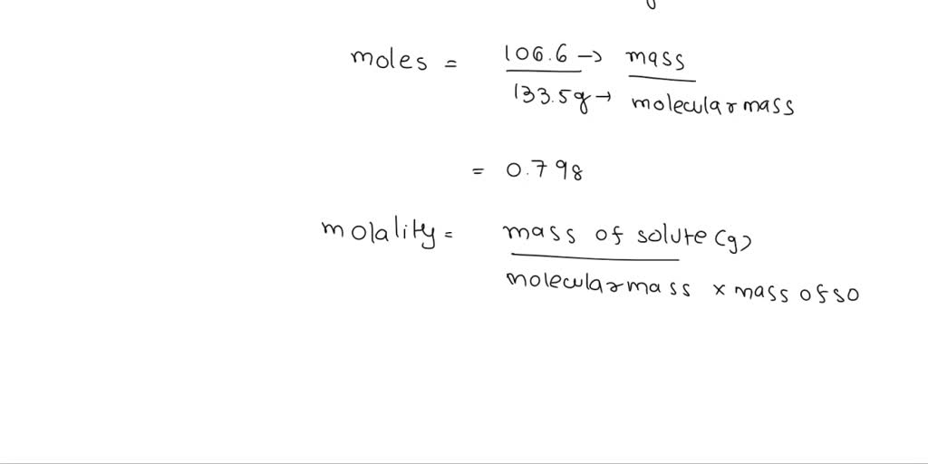 SOLVED: Calculate the boiling point (𝑇b), in degrees Celsius, for a solution that contains 106.6 ...