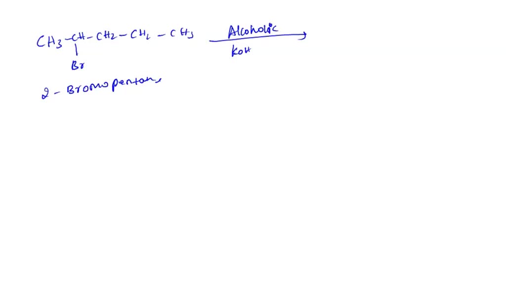 SOLVED: Please draw out the reaction scheme between 2-chloro-2-methylbutane and 1-propanol when ...