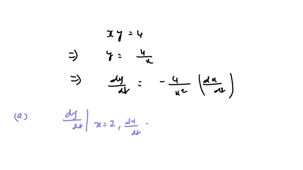 SOLVED: Suppose y = 2x + 1 , where x and y are functions of t. (a) If ... SOLVED: Suppose y = 2x + 1 , where x and y are functions of t. (a) If ...