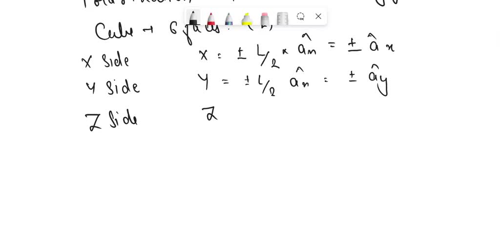 Solved 3 The Polarization In A Dielectric Cube Of Side L Centered At