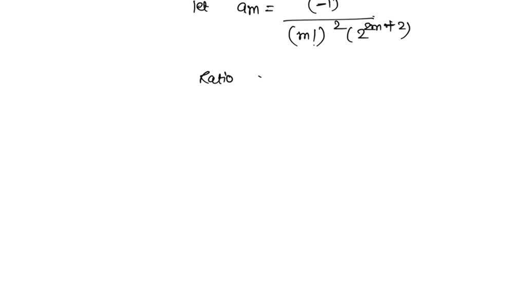 Solved The Bessel Function Of Order Zero Can Be Defined By Power Series 1 N Z 2 N N