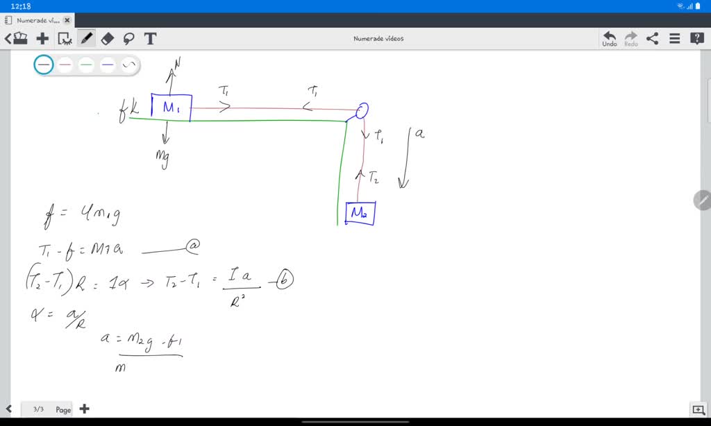 SOLVED: Two blocks are connected by a massless string that runs over a frictionless pulley, as ...