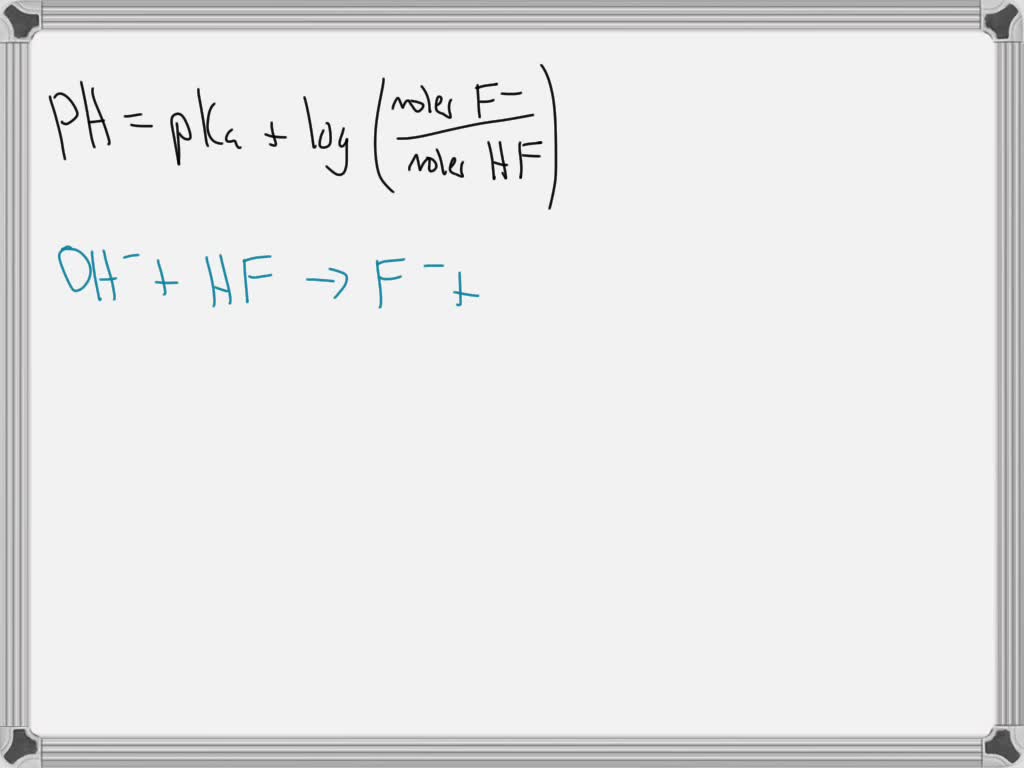 SOLVED: How many moles of NaOH need to be added to 200.0 mL of a 0.200 M solution of HF to make ...