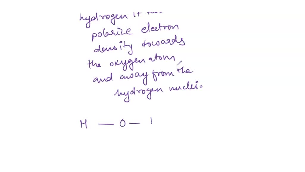 SOLVED: The slight positive charge of a hydrogen atom in one water ...