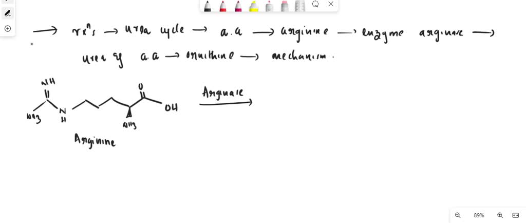 SOLVED: In one of the reactions of the urea cycle, amino acid arginine ...