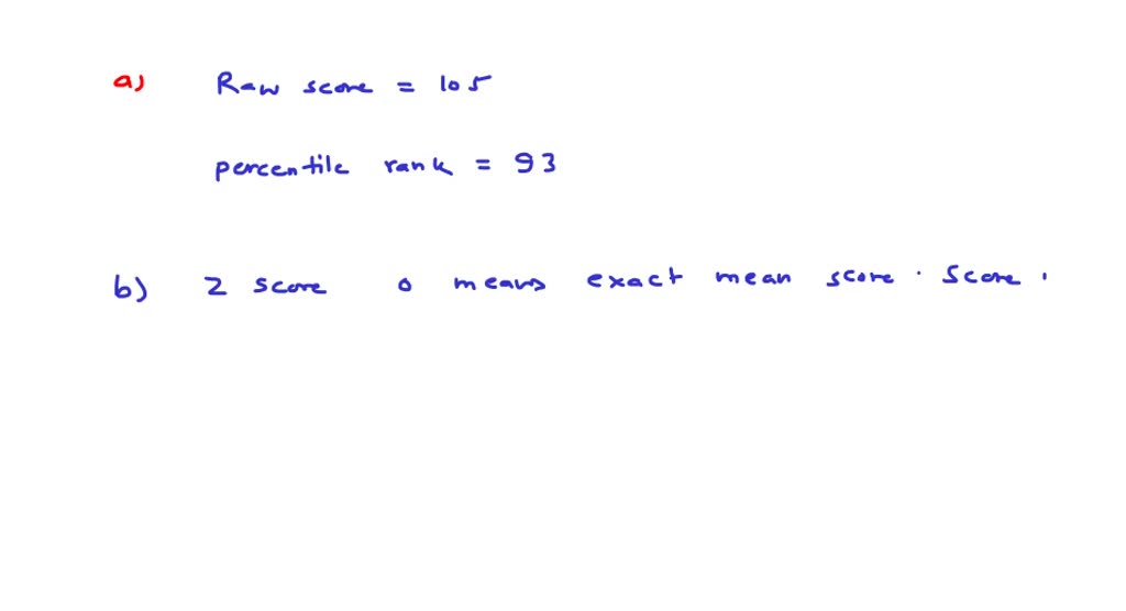 SOLVED: The average score on one of your math exams was 75 with a ...