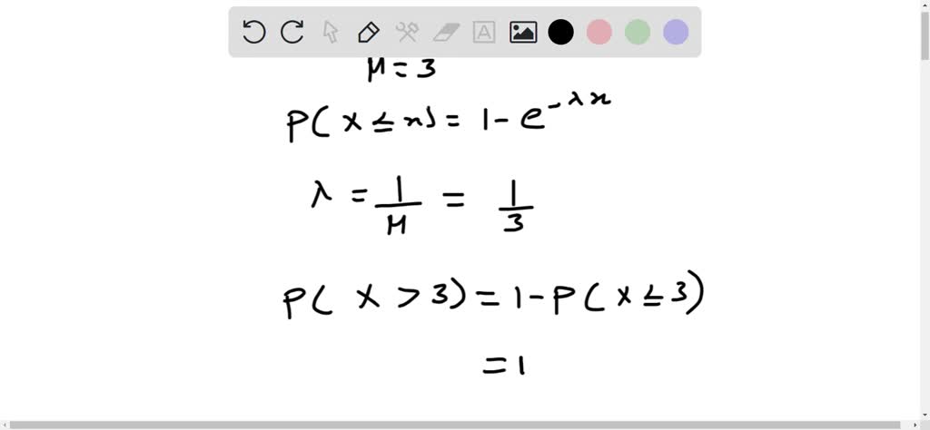 Solved B 3 Let X Be An Exponential Random Variable With Parameter Find The Value Of E X 
