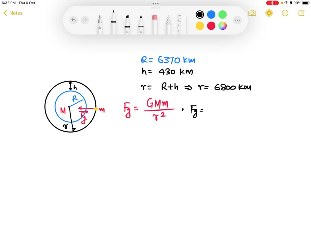 Recall that the International Space Station (ISS) orbits at a height of about 430 km above the ...