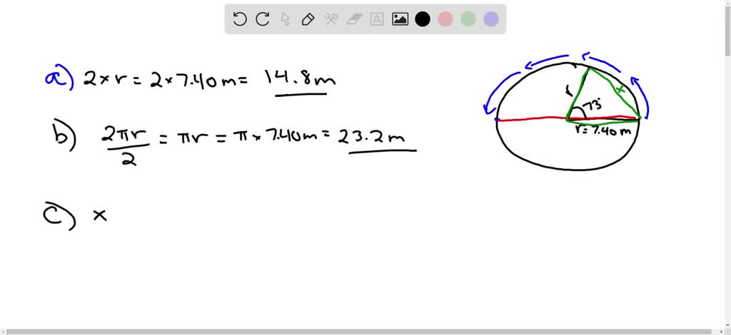 SOLVED: A skater glides along a circular path of radius 7.40 m. 1-If he ...