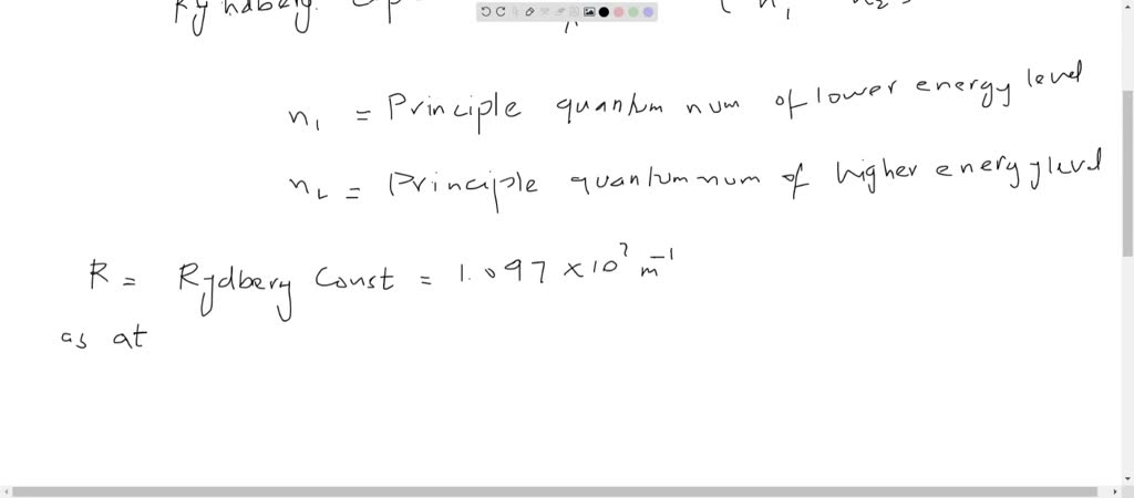 Solved Use The Bohr Model And Determine The Wavelength Of Light That
