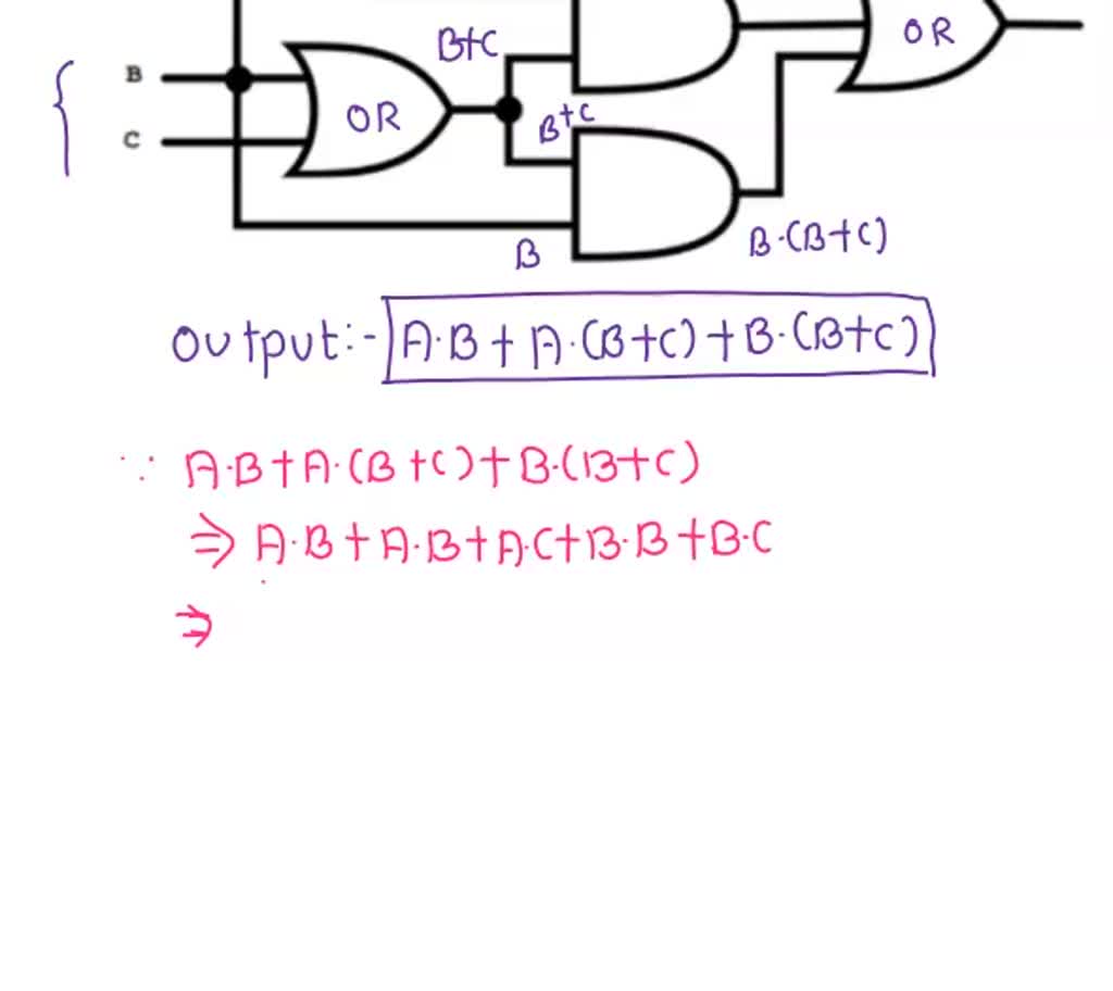 SOLVED: Problem 4) (20 points) For the following circuit; find the output and design simpler ...