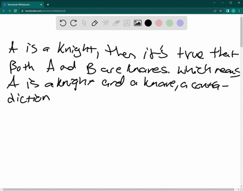 On the island of knights and knaves we have three people a b...
