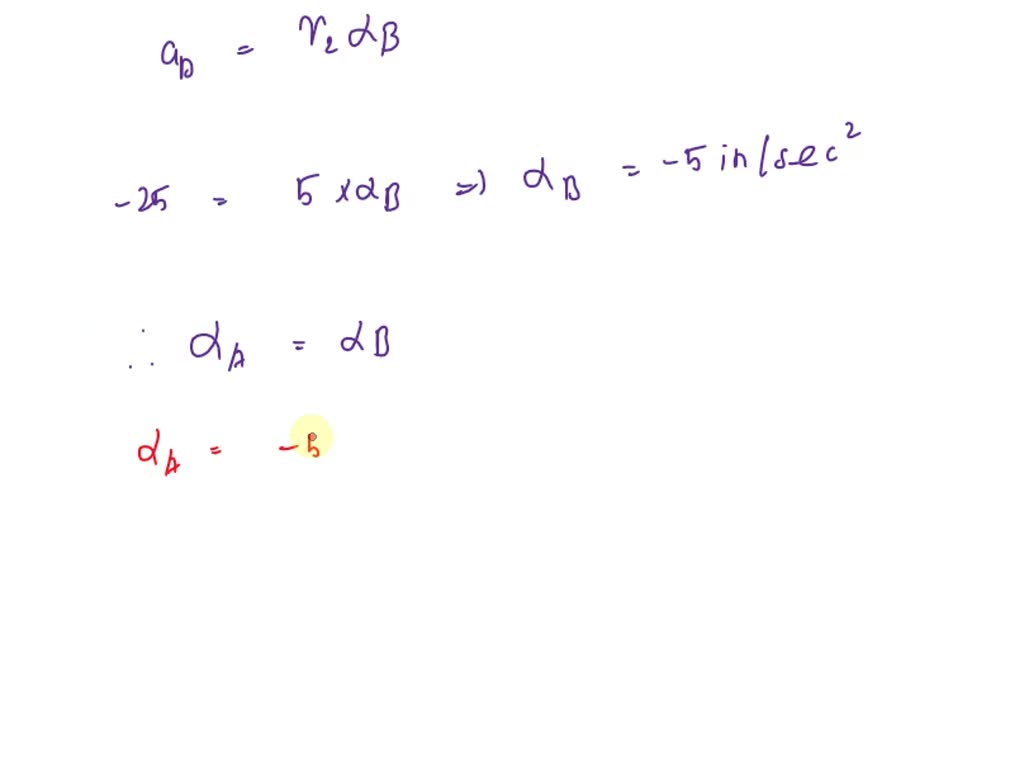SOLVED: A 4-in radius drum is rigidly attached to a 6-in radius drum as shown. A 9-in rigid bar ...