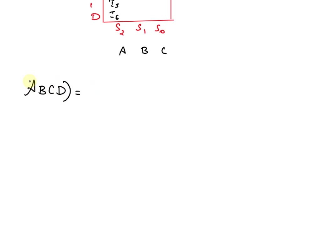 An 8x1 multiplexer has inputs A, B, and C connected to the selection ...