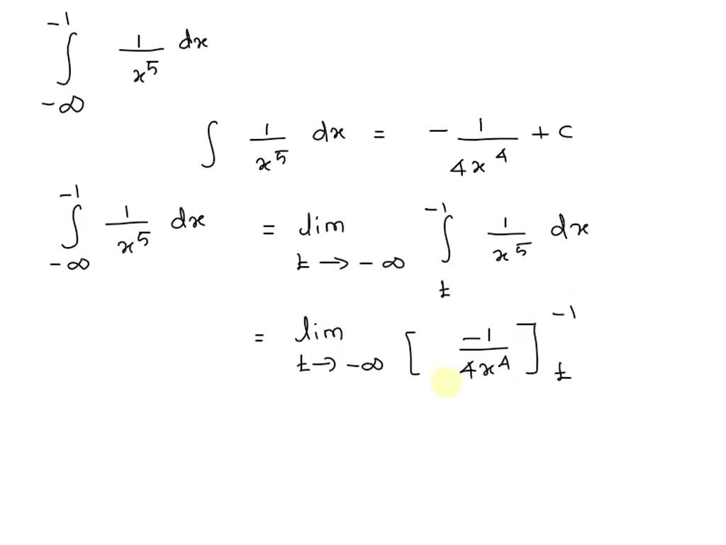 Solved Determine Whether Each Improper Integral Converges Or Diverges