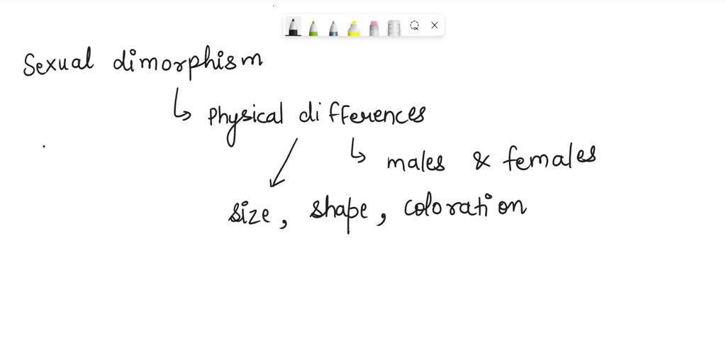 SOLVED: The differences in physical characteristics between males and ...