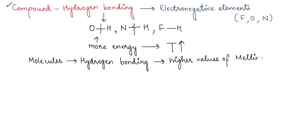 SOLVED: How can you tell whether compound has hydrogen bonding ...