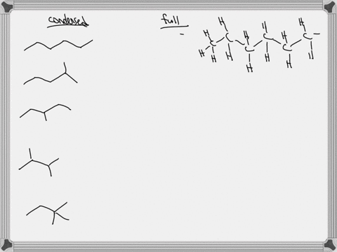 Write the five isomers of hexane 1 draw the full structural...