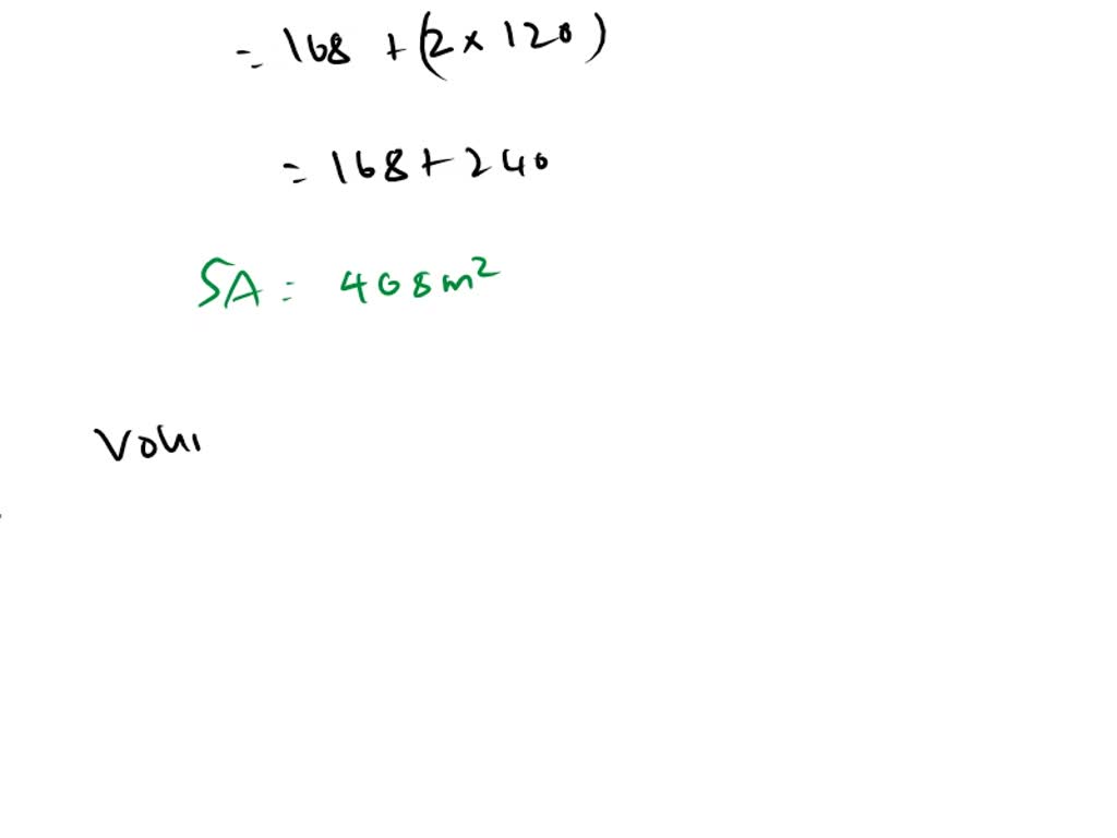 SOLVED: The following drawings are nets for polyhedra. Find the surface ...