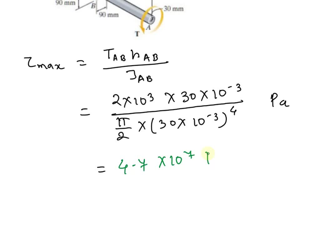 SOLVED: PROBLEM 5. Segments AB and BC of the shaft have circular and ...