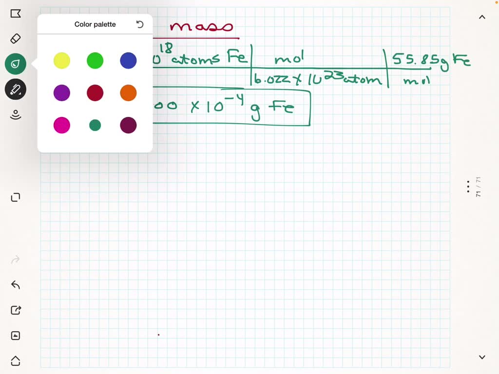 SOLVED: 14. 15. Calculate the number of atoms in each of the following ...