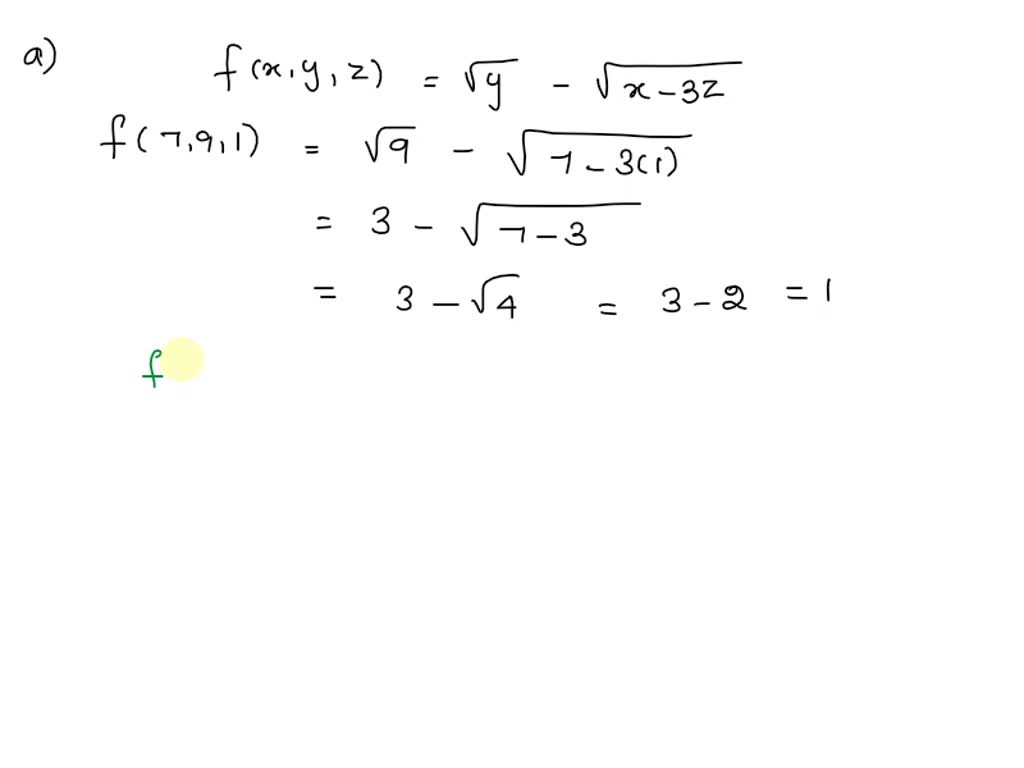SOLVED: a) Evaluate F(79,1). b) Find the domain of F. (Enter your answers as a comma-separated ...