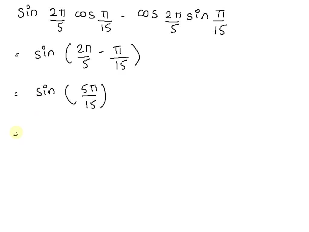 SOLVED: Use an appropriate compound angle formula t0 express as single ...