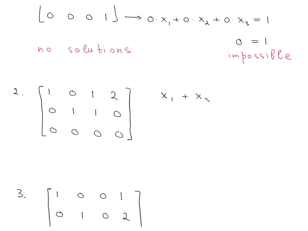 SOLVED: 2.IIf the columns of A are linearly dependent; and the matrix ...