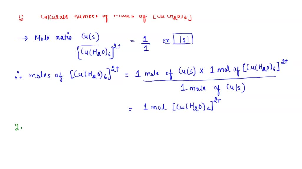 SOLVED: a) For each mole of Cu dissolved in the nitric acid solution ...