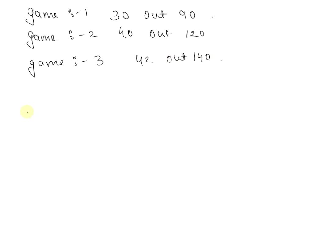 In Game 1, Emerson struck out 30 times in 90 times at bat. In Game 2 ...