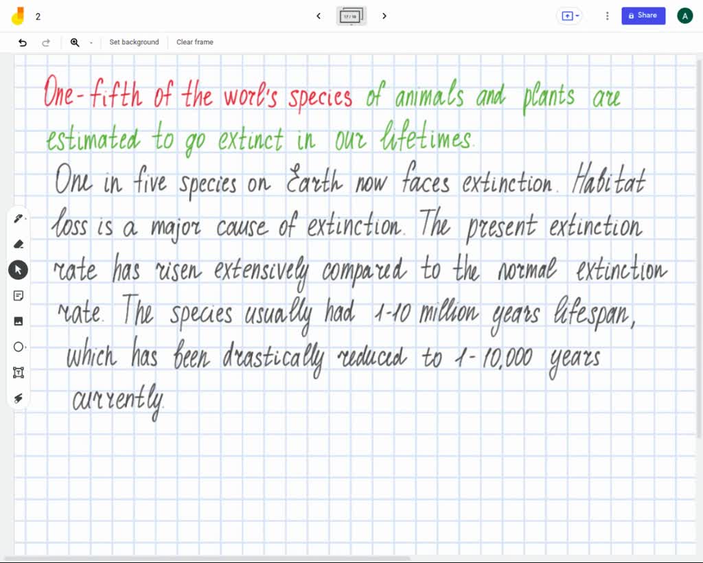 SOLVED: Approximately how many species do scientists estimate are going extinct every year ...