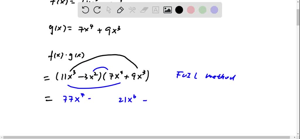 Solved Consider Functions F And G F X 11x 3 3x 2 G X 7x 4