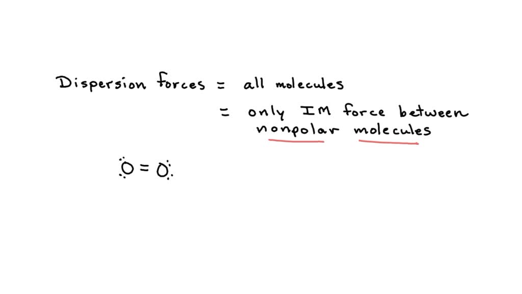 SOLVED: Choose the molecule or compound that exhibits dispersion forces ...