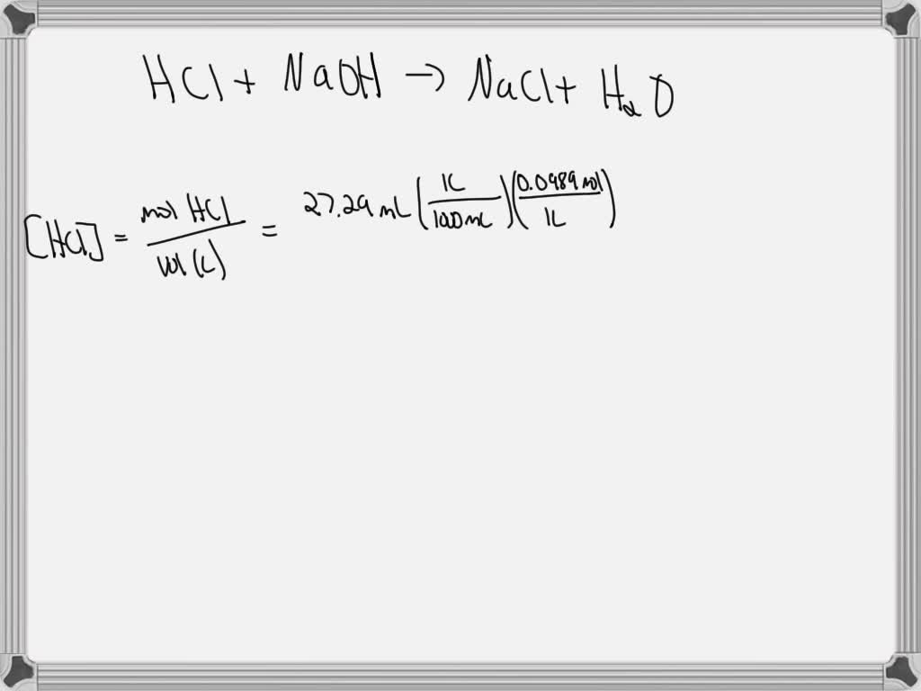 Titration Of Hcl With Naoh