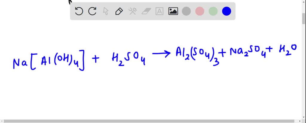 SOLVED: Give the equation between sodium tetra(hydroxy)aluminate with an excess of dilute ...