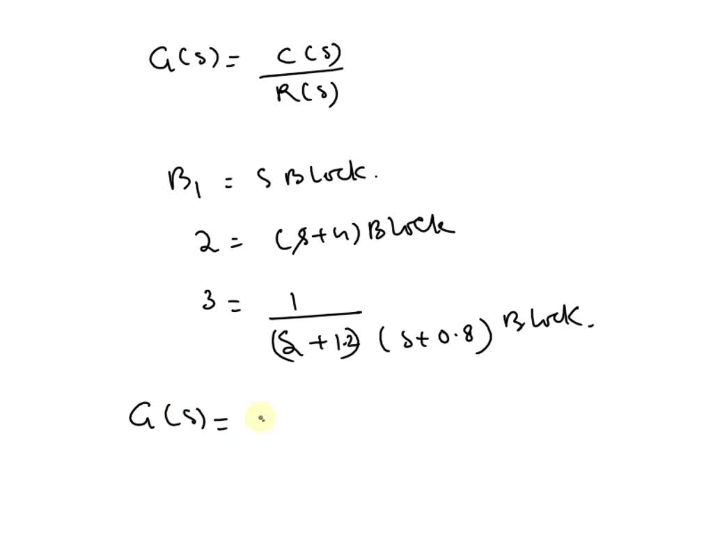Solved Example 67 Determine The Transfer Function Of The Control System Given In Figure 611